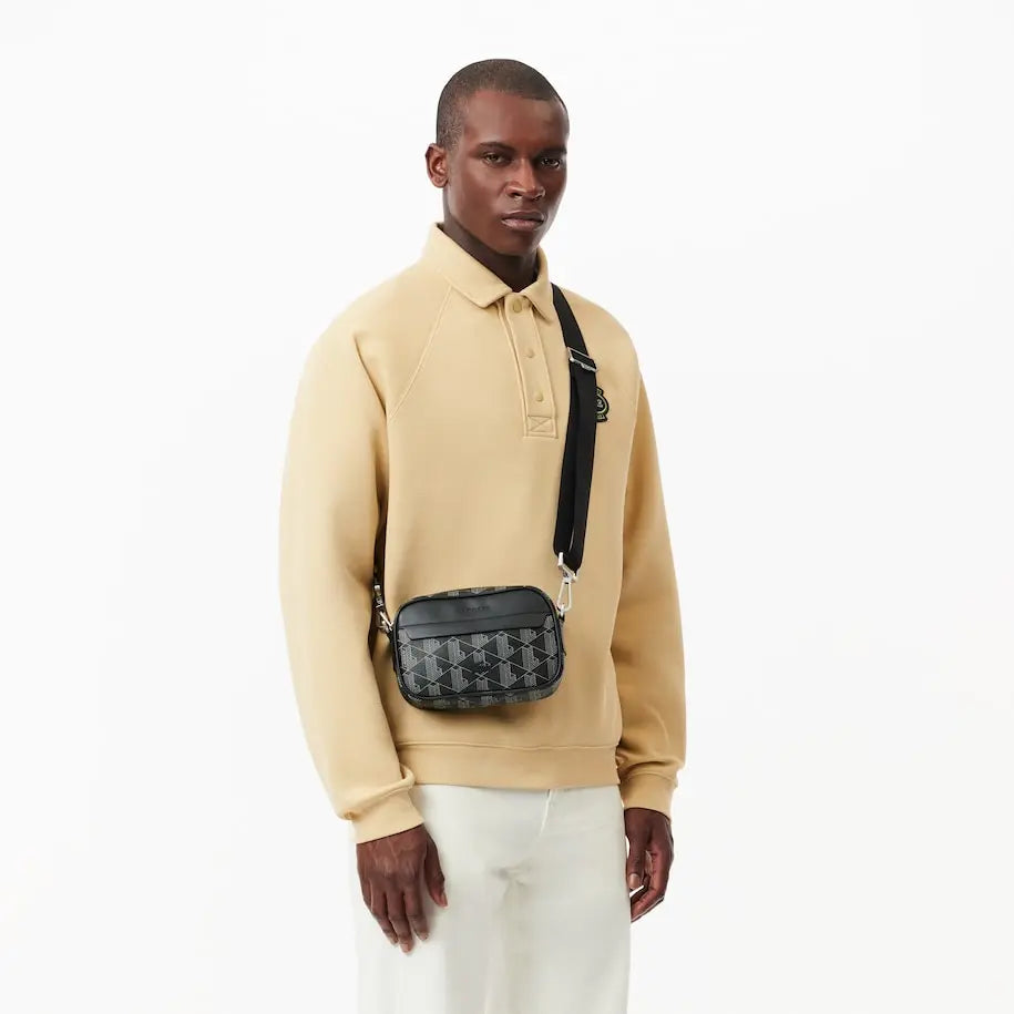 Sacoche croisee The Blend en toile monogramme Lacoste NH3650LX Lucky Bag